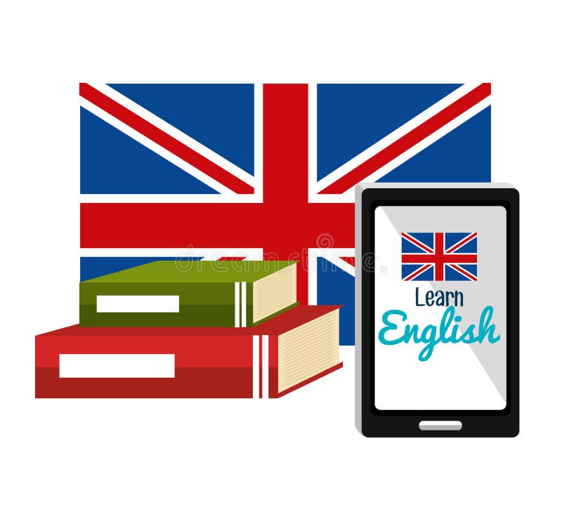 Learn english design stock illustration. Illustration of education ...