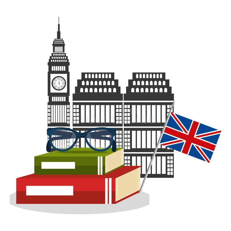 Learn english design stock illustration. Illustration of background ...