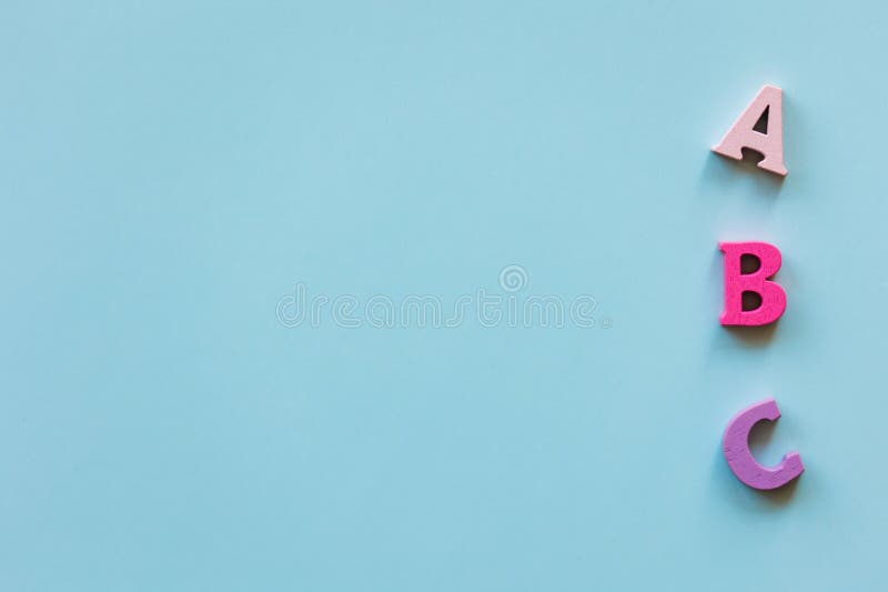 Learn English Language. Letters Abc Stock Photo - Image of symbol ...
