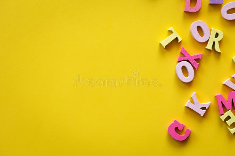 Learn English Language. Letters Stock Image - Image of educated, color ...