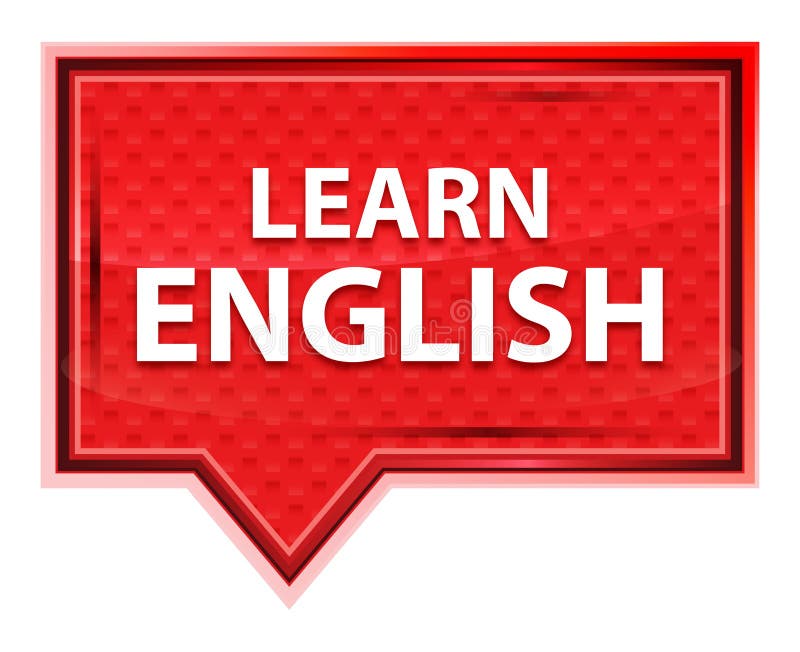 Learn English Misty Rose Pink Banner Button Stock Illustration ...