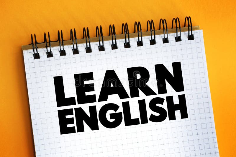 Learn English Word Cloud Collage, Education Concept Stock Image - Image ...