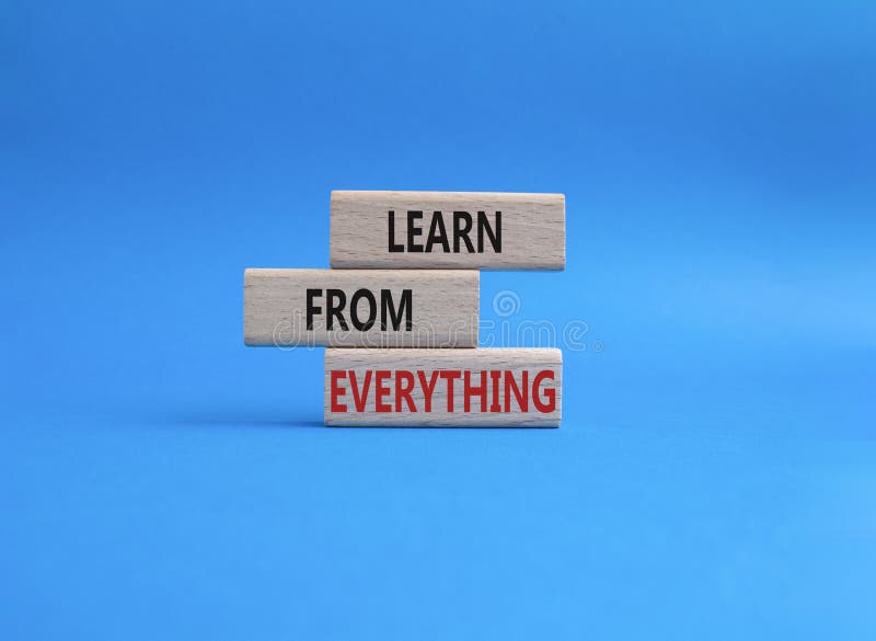 Learn from Everything Symbol. Concept Words Learn from Everything on ...