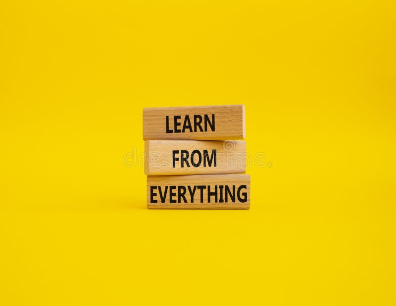 Learn from Everything Symbol. Concept Words Learn from Everything on ...