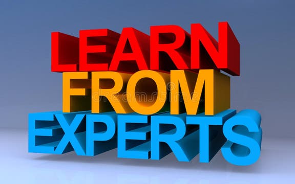 Learn from experts on blue stock illustration. Illustration of learn ...