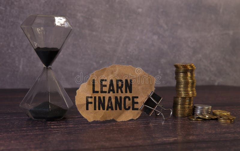 Learn Finance. Text Label in the Planning Notebook Stock Photo - Image ...