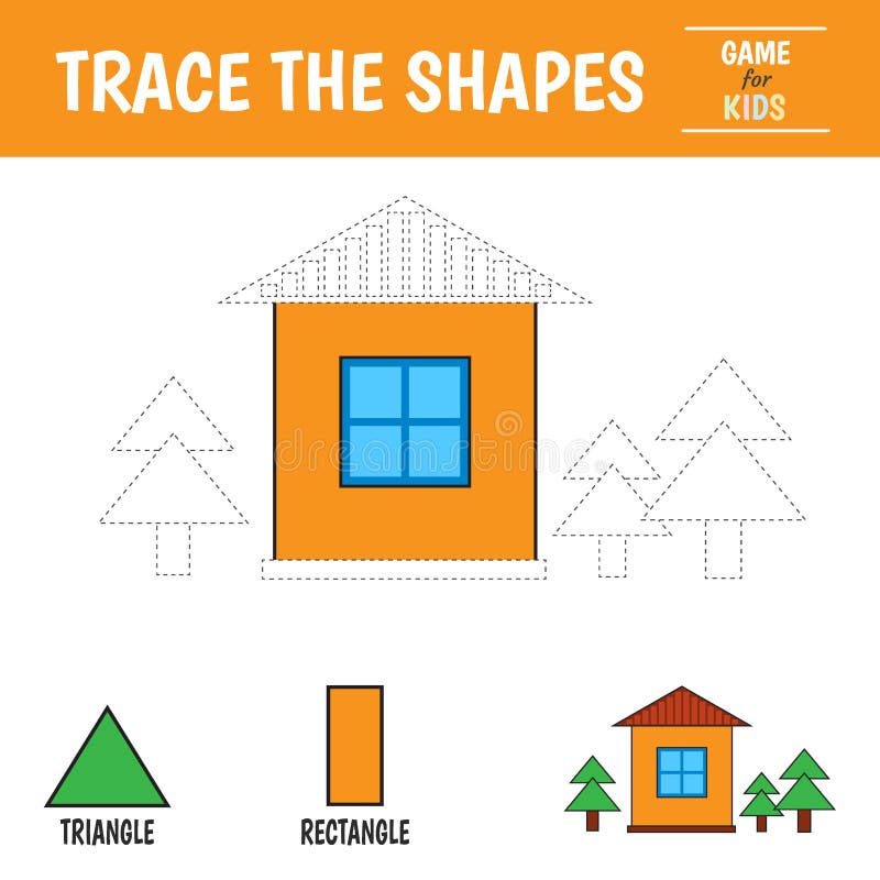 Learn Geometric Shapes - Triangle, Rectangle Stock Vector ...