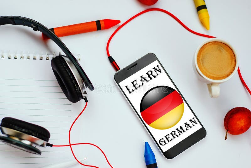 Learn German concept stock photo. Image of comunication - 115130108