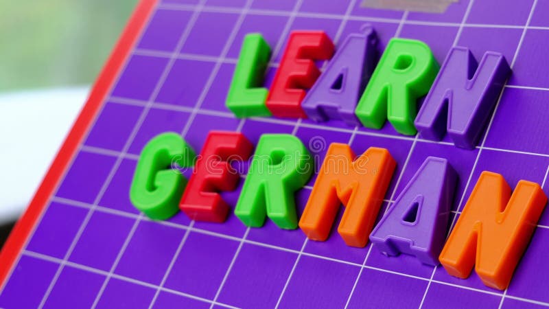 Learn German. Illustration on Greenboard. Stock Footage - Video of ...