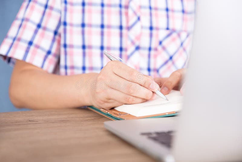 Learn with the Help of a Computer Stock Photo - Image of education ...