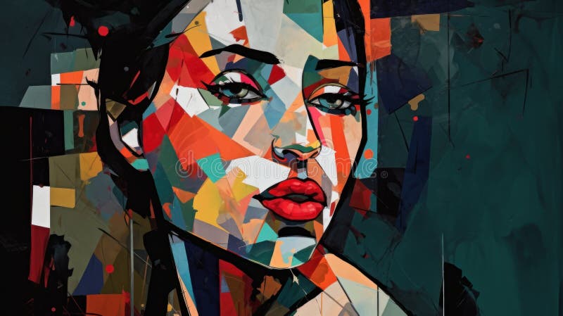Create Neo-expressionism Portrait with Suprematism Style Stock ...