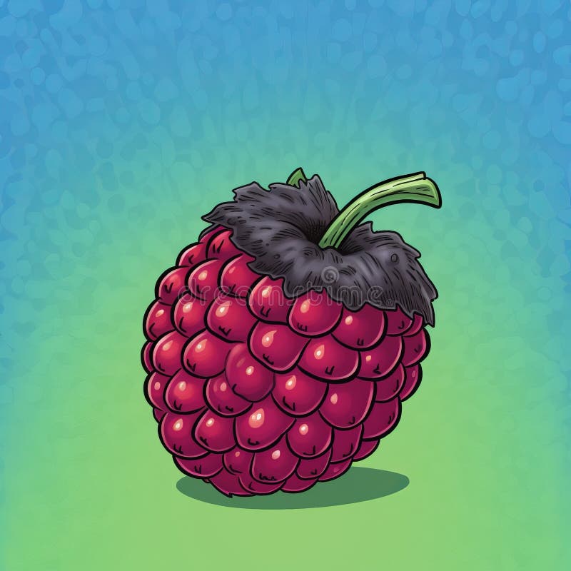 How To Draw a Blackberry in Studio Ghibli Style Stock Illustration ...
