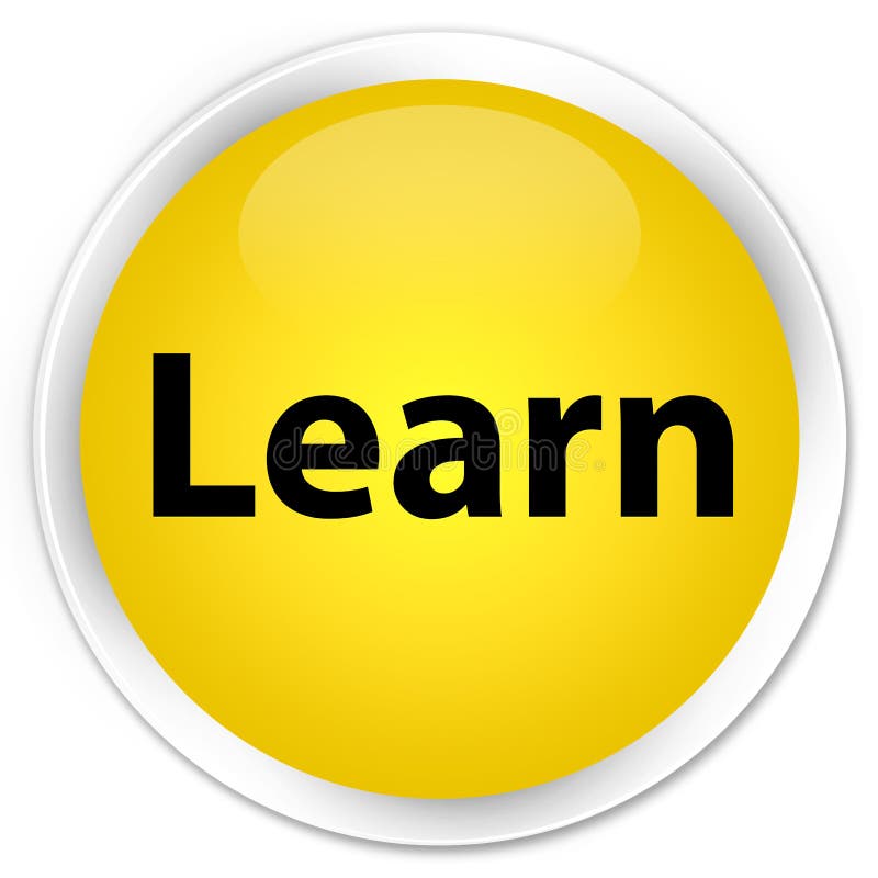 Learn Yellow Round Button Stock Illustrations – 178 Learn Yellow Round ...