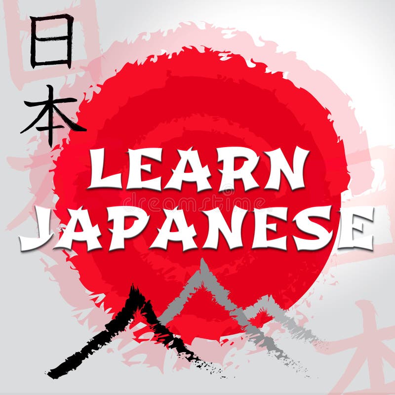Learn Japanese stock vector. Illustration of symbol, learn - 95150806