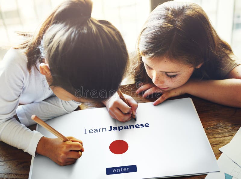 Learn Japanese Language Online Education Concept Stock Image - Image of ...
