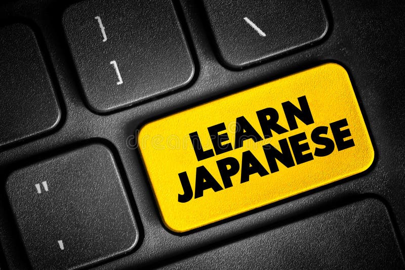 Learn Japanese Text Quote on Card, Concept Background Stock Photo ...