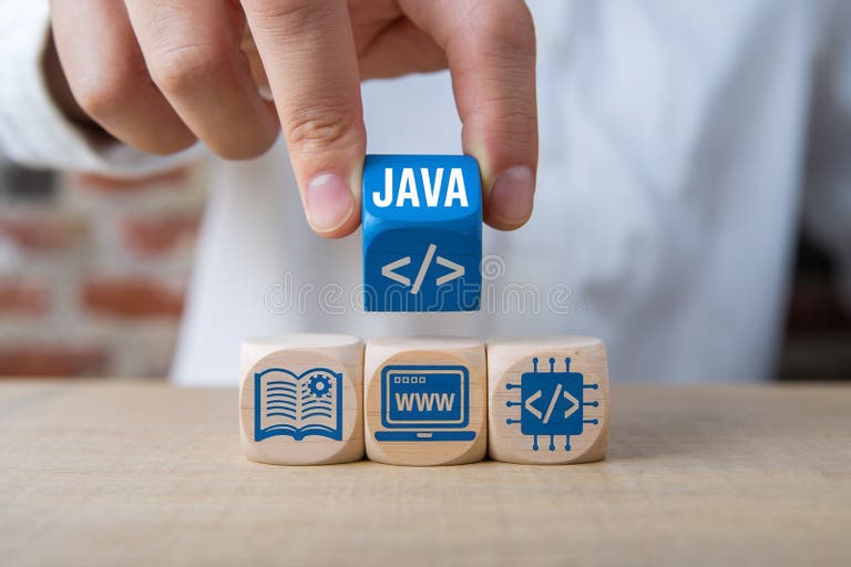 Learn Java Programming Concept with Wooden Blocks for Software Development and Coding Education ...