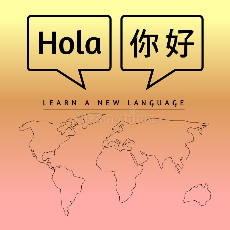 Learn language stock illustration. Illustration of study - 76912422