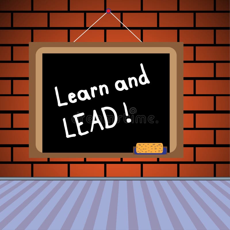 Learn to Lead and Earn stock illustration. Illustration of strategy ...