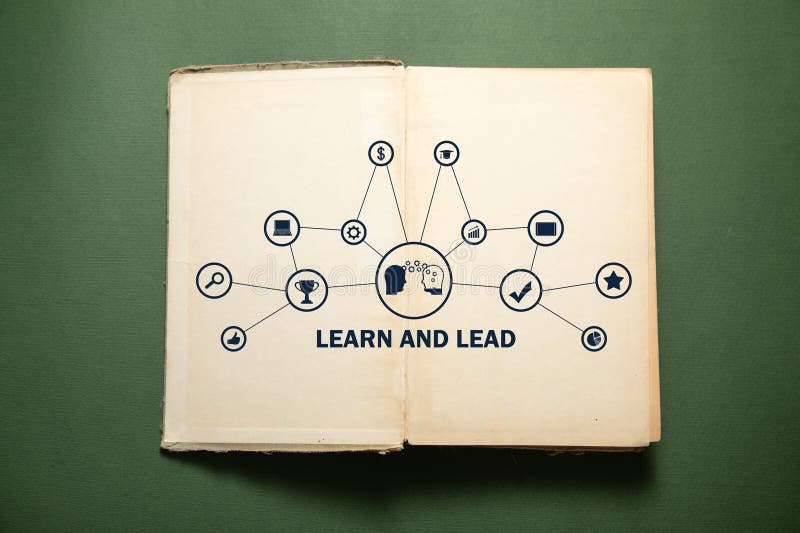 Learn and Lead. Business Concept Stock Image - Image of leadership ...