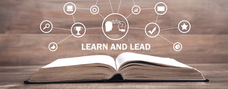 Learn and Lead. Business Concept Stock Photo - Image of competent ...