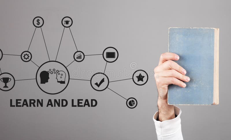 Learn and Lead. Business Concept Stock Image - Image of success, coach ...