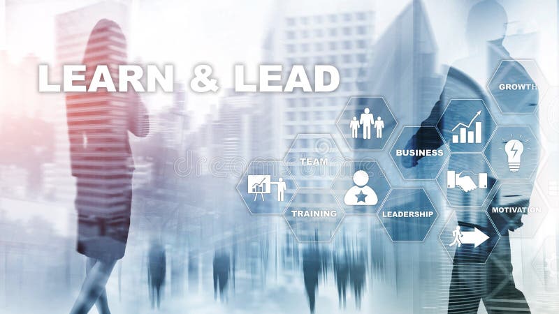 Learn and Lead Futuristic Concepts for Busines. Stock Image - Image of ...