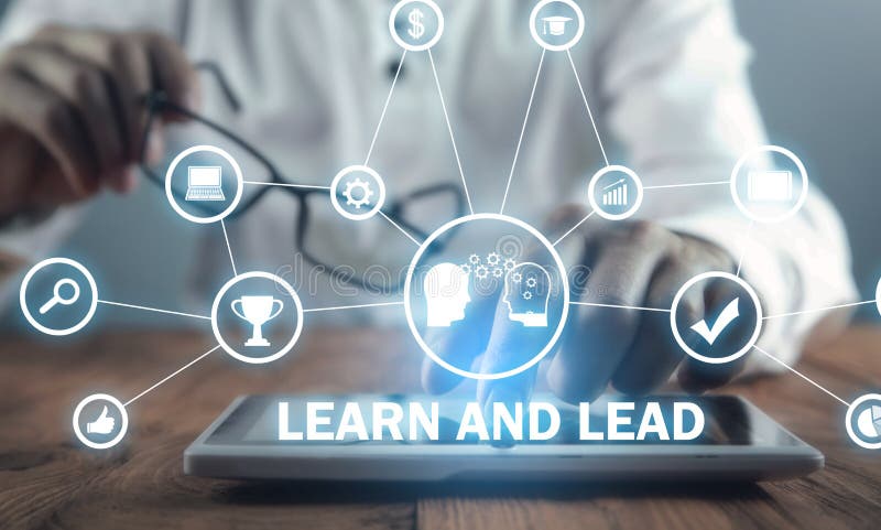 Learn and Lead. Learning stock illustration. Illustration of ...