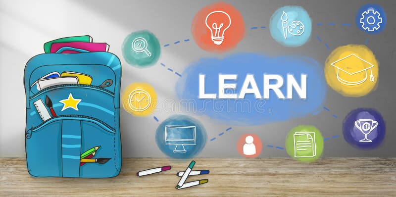 Learn and Lead Teamwork stock illustration. Illustration of creativity ...