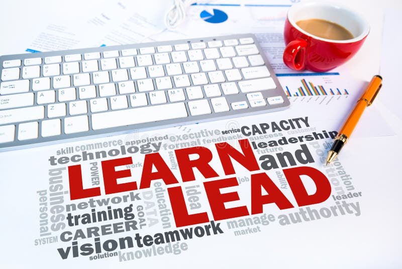 Learn and lead stock image. Image of inspiration, manager - 43832909