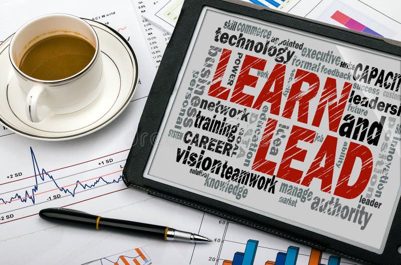 Learn and lead stock image. Image of inspiration, manager - 43832909