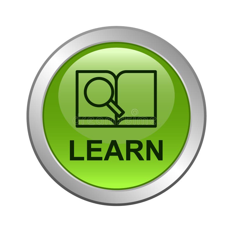 Learn More Buttons Colorful On White Stock Vector - Illustration of ...