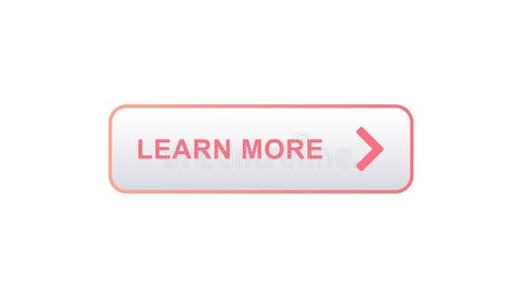 Learn More Button with Pink Gradient and Arrow for Interactive Web and Application Design Stock ...
