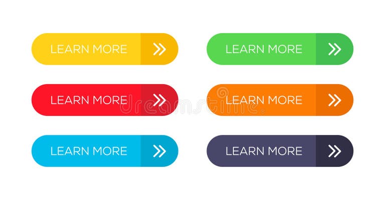Learn More Buttons. Learn More Button Set Vector Stock Vector ...