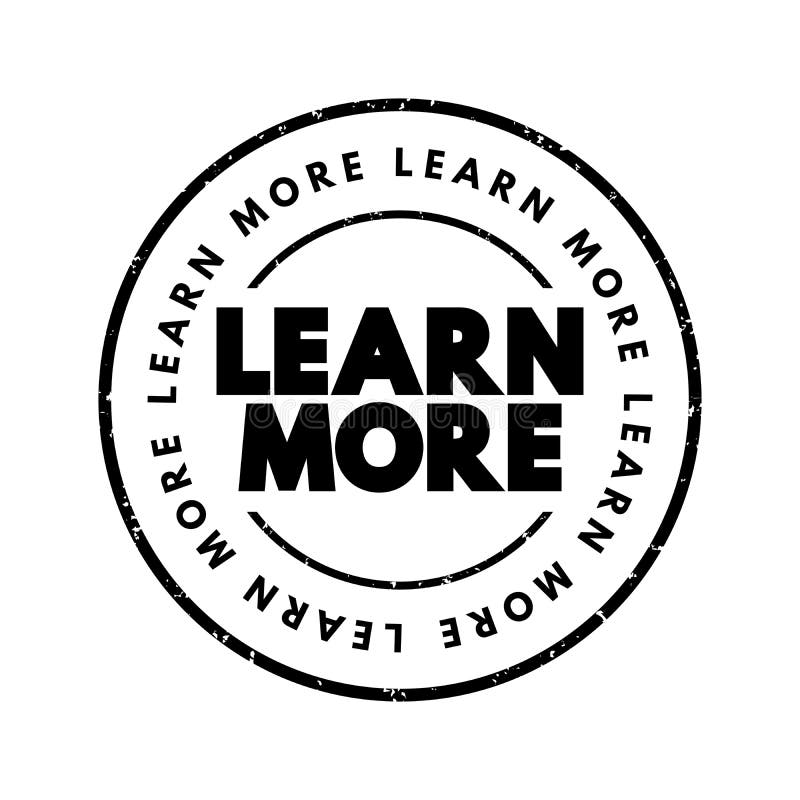 Learn More Text Stamp, Concept Background Stock Illustration ...