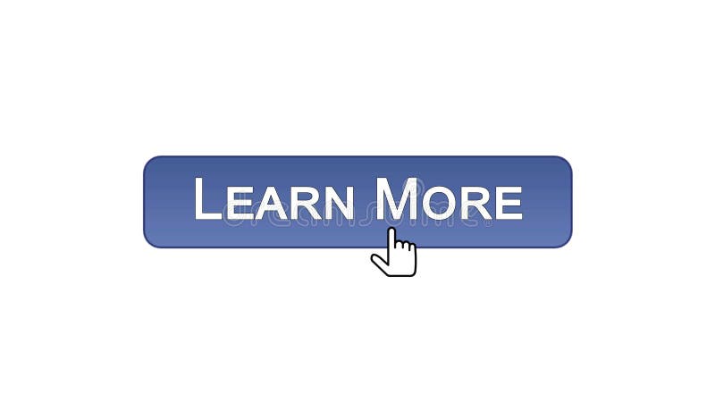 Learn More Web Interface Button Clicked With Mouse Cursor Violet Color