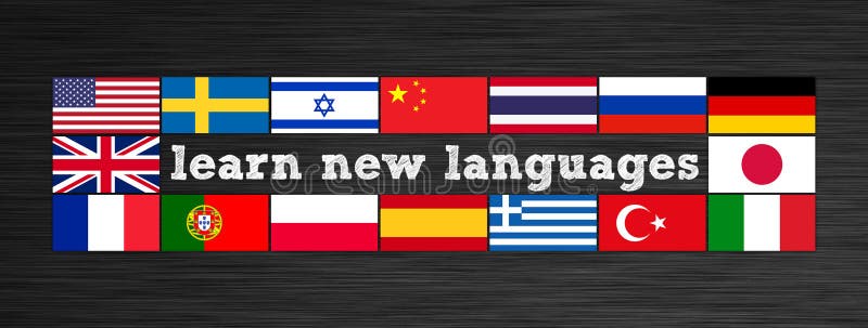 Learn a new language stock illustration. Illustration of russian - 54848958