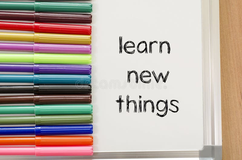 Learn New Things Text Concept Stock Image - Image of efficiency ...