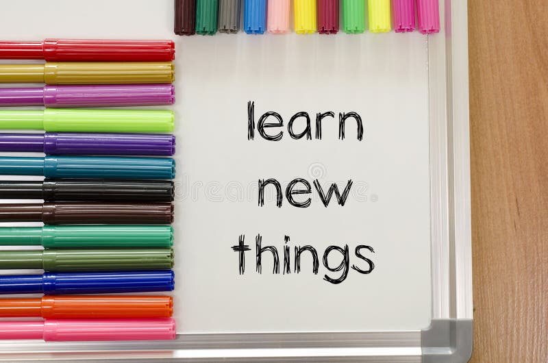 Learn New Things Text Concept Stock Image - Image of knowledge ...