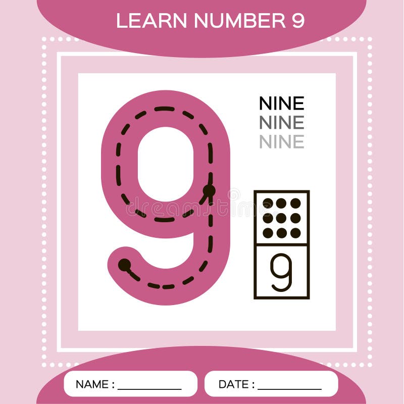 Learn Numbers 9. Nine . Children Educational Game. Kids Learning ...