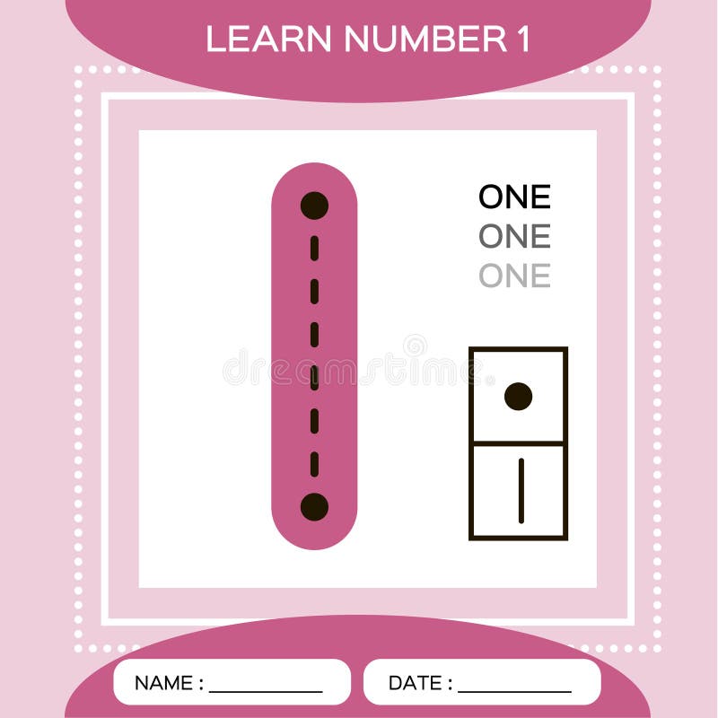 Learn Numbers 1. One . Children Educational Game. Kids Learning ...