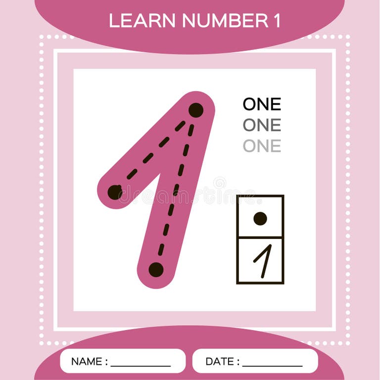Learn Numbers 1. One . Children Educational Game. Kids Learning ...