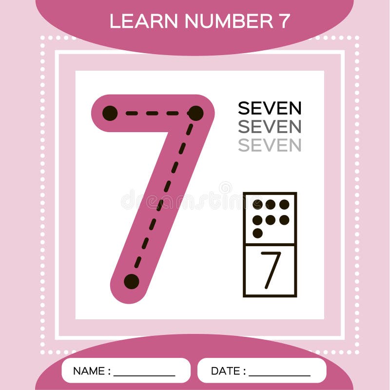 Learn Numbers 7. Seven . Children Educational Game. Kids Learning ...