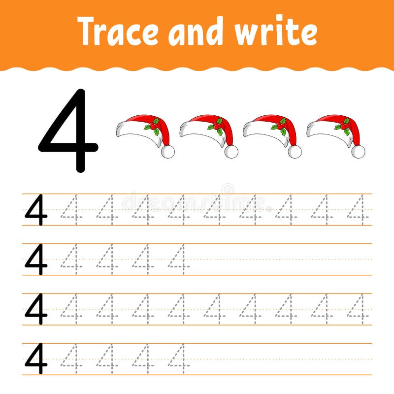 Learn Numbers. Trace and Write. Winter Theme. Handwriting Practice ...