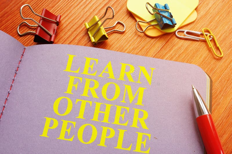 Learn from Other People Experience and Mistakes Phrase Stock Image ...