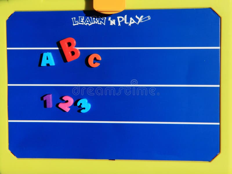 Learn and play board stock image. Image of numbers, letters - 23070649