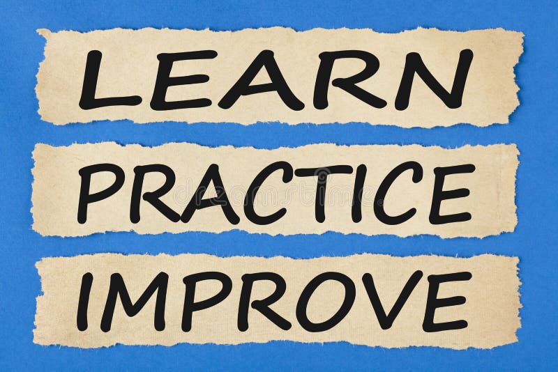 Learn Practice Improve Concept Stock Image - Image of knowledge ...