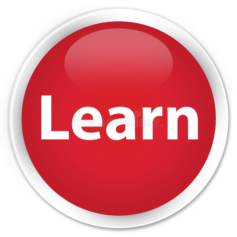 Learn Premium Red Round Button Stock Illustrations – 14 Learn Premium ...