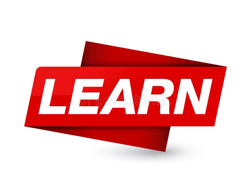 Learn premium red tag sign stock illustration. Illustration of gain ...