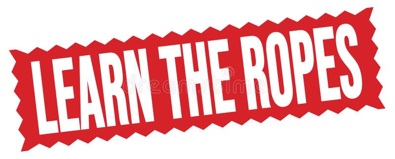 LEARN the ROPES Text Written on Red Stamp Sign Stock Illustration ...